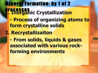 Minerals | PPT