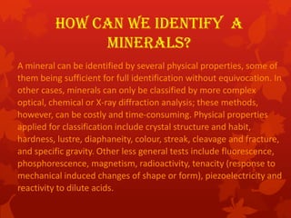 Minerals | PPT