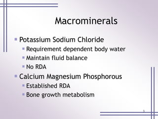 Minerals | PPT