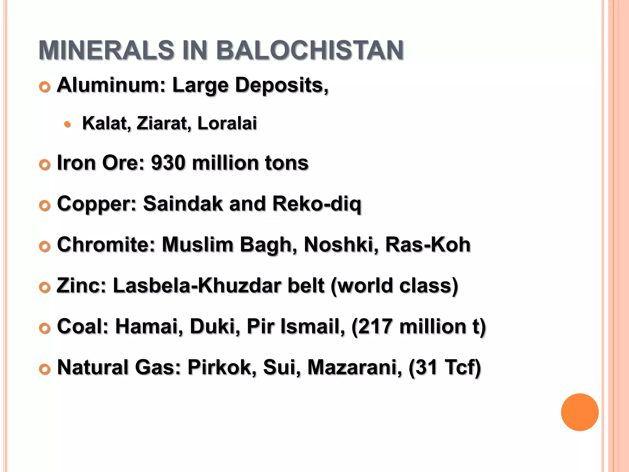 Minerals in Pakistan | PPTX