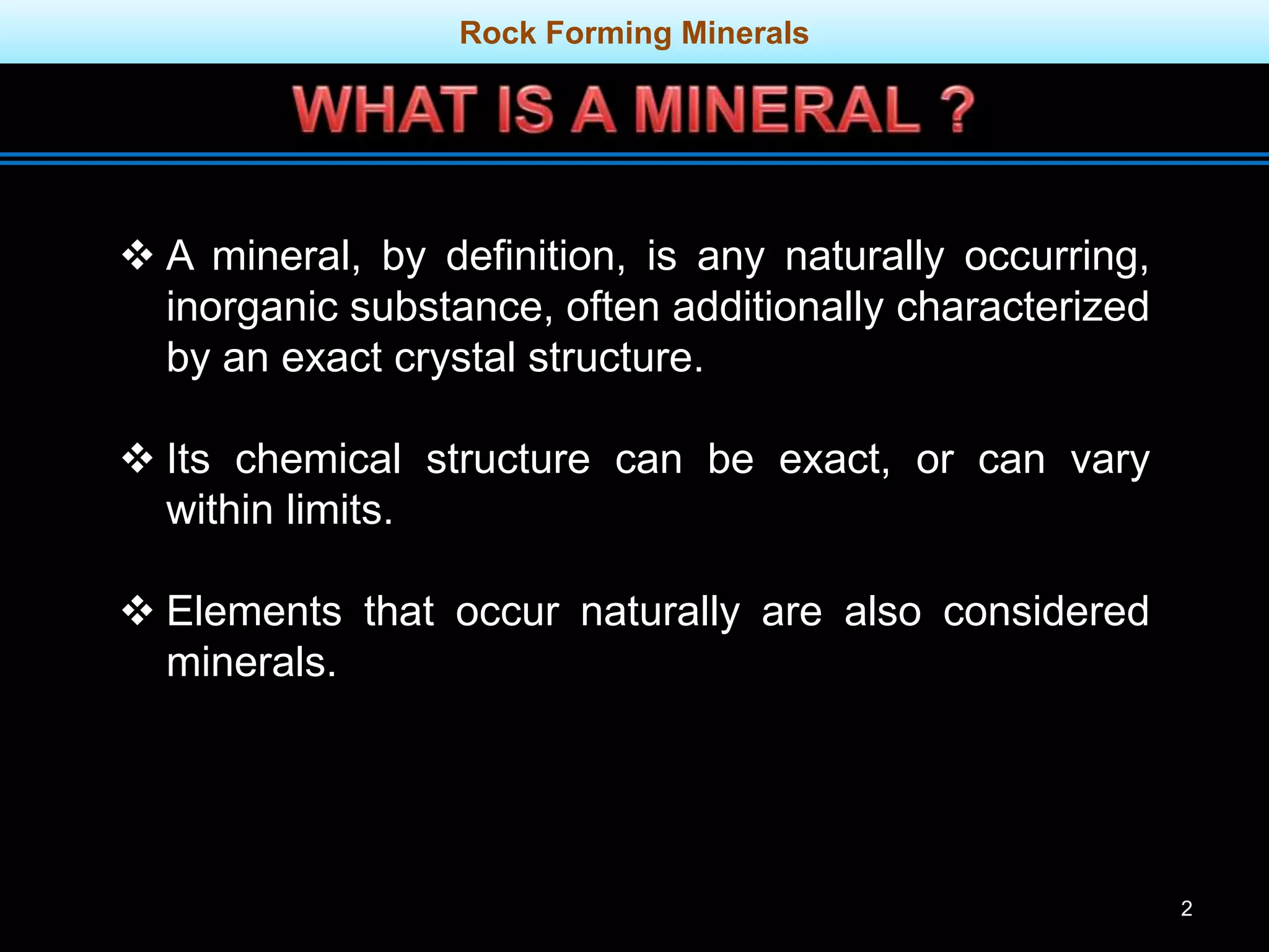 Minerals | PPTX