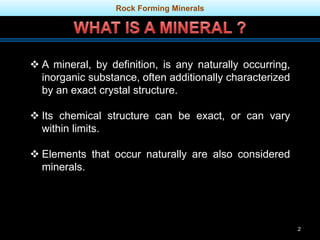 Minerals | PPTX