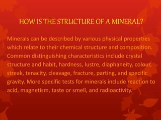 Minerals | PPTX