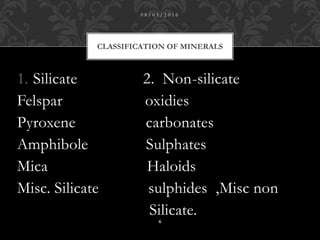 Minerals | PPTX
