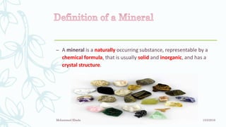 Minerals | PPT