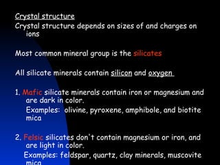 Minerals | PPT