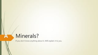 Minerals | PPTX