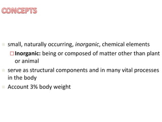 Minerals FOR BPH | PPT