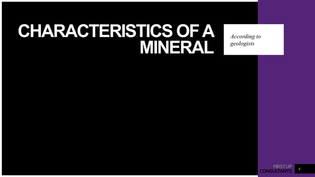 The Characteristics of Minerals | PPT
