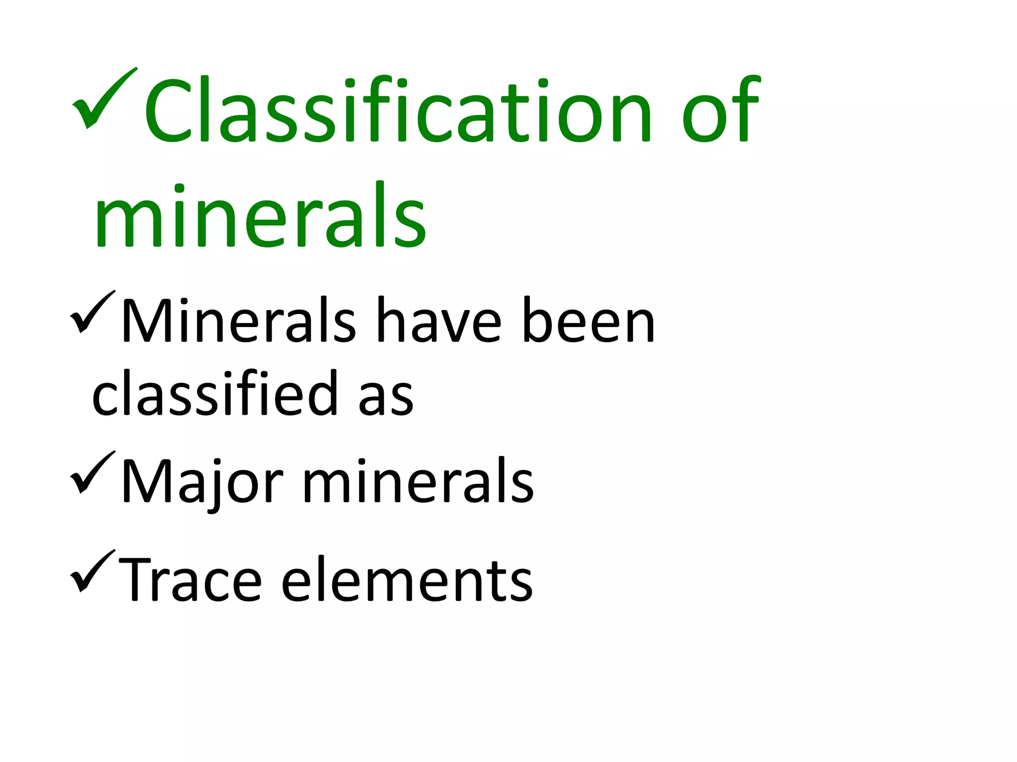 Minerals | PPTX