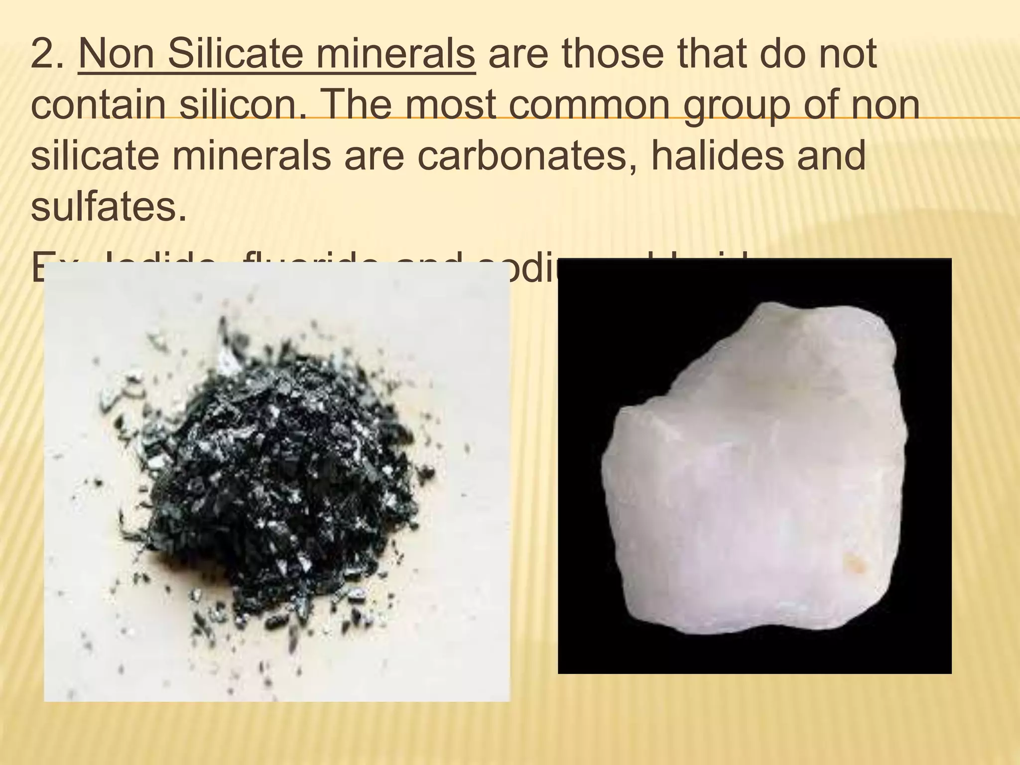 Minerals | PPTX | Chemistry | Science