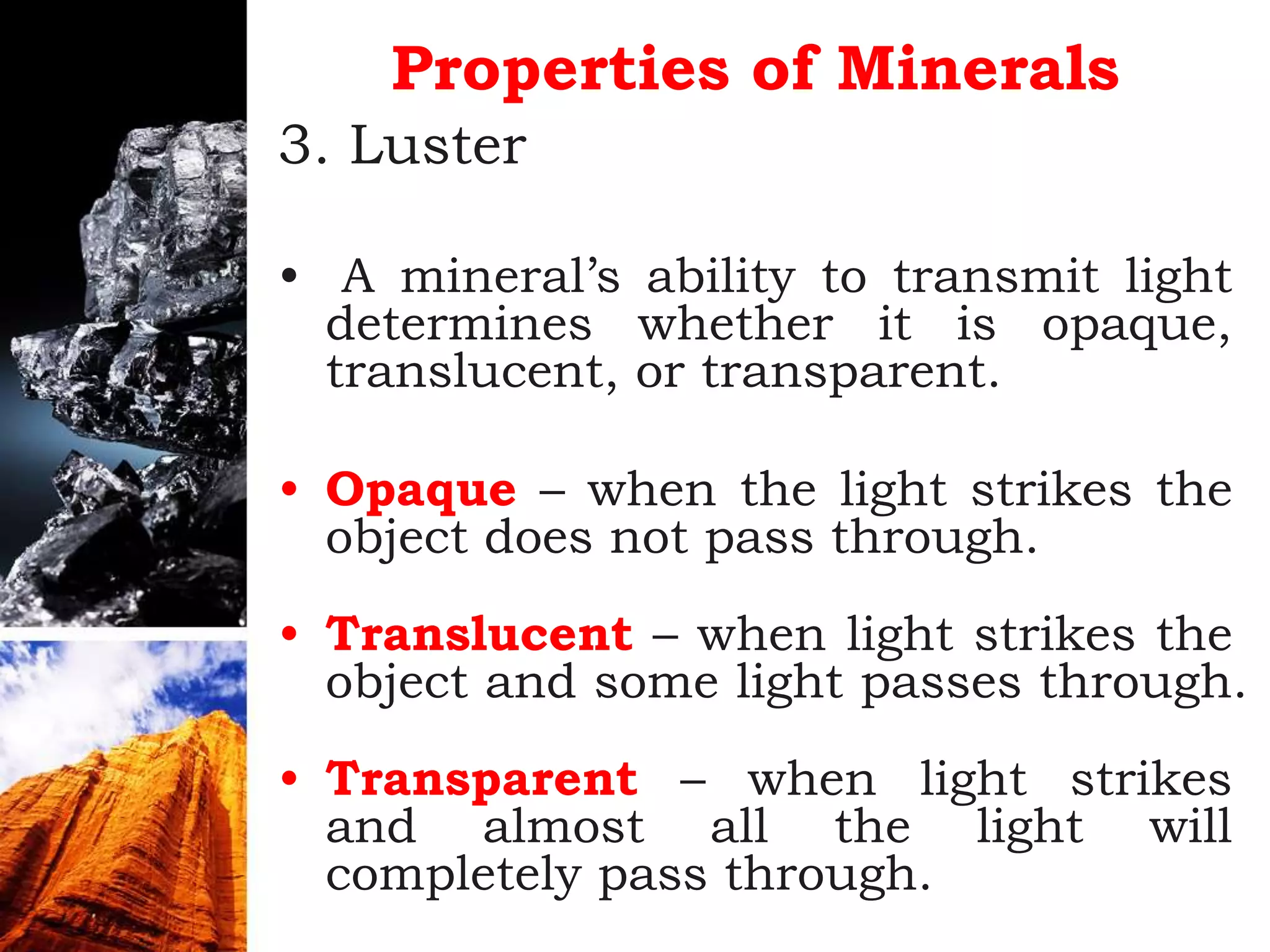 Earth and Life Science: Minerals (SHS) | PPTX