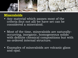 Earth and Life Science: Minerals (SHS) | PPTX