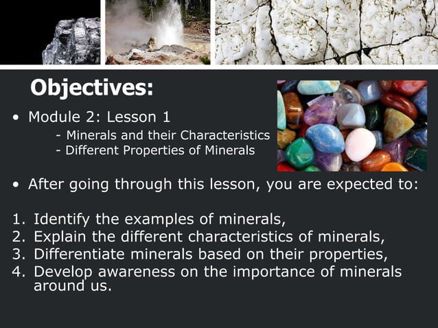Earth and Life Science: Minerals (SHS) | PPTX | Geology | Science