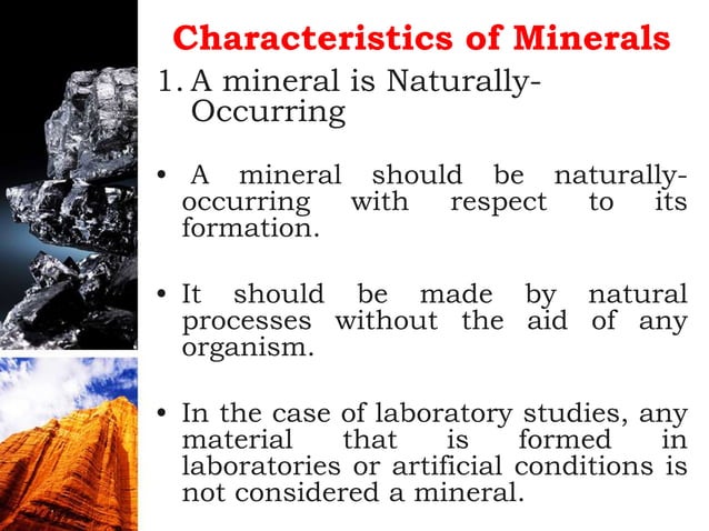 Earth and Life Science: Minerals (SHS) | PPTX | Geology | Science