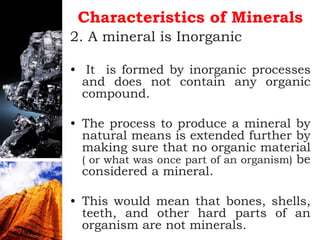Earth and Life Science: Minerals (SHS) | PPTX
