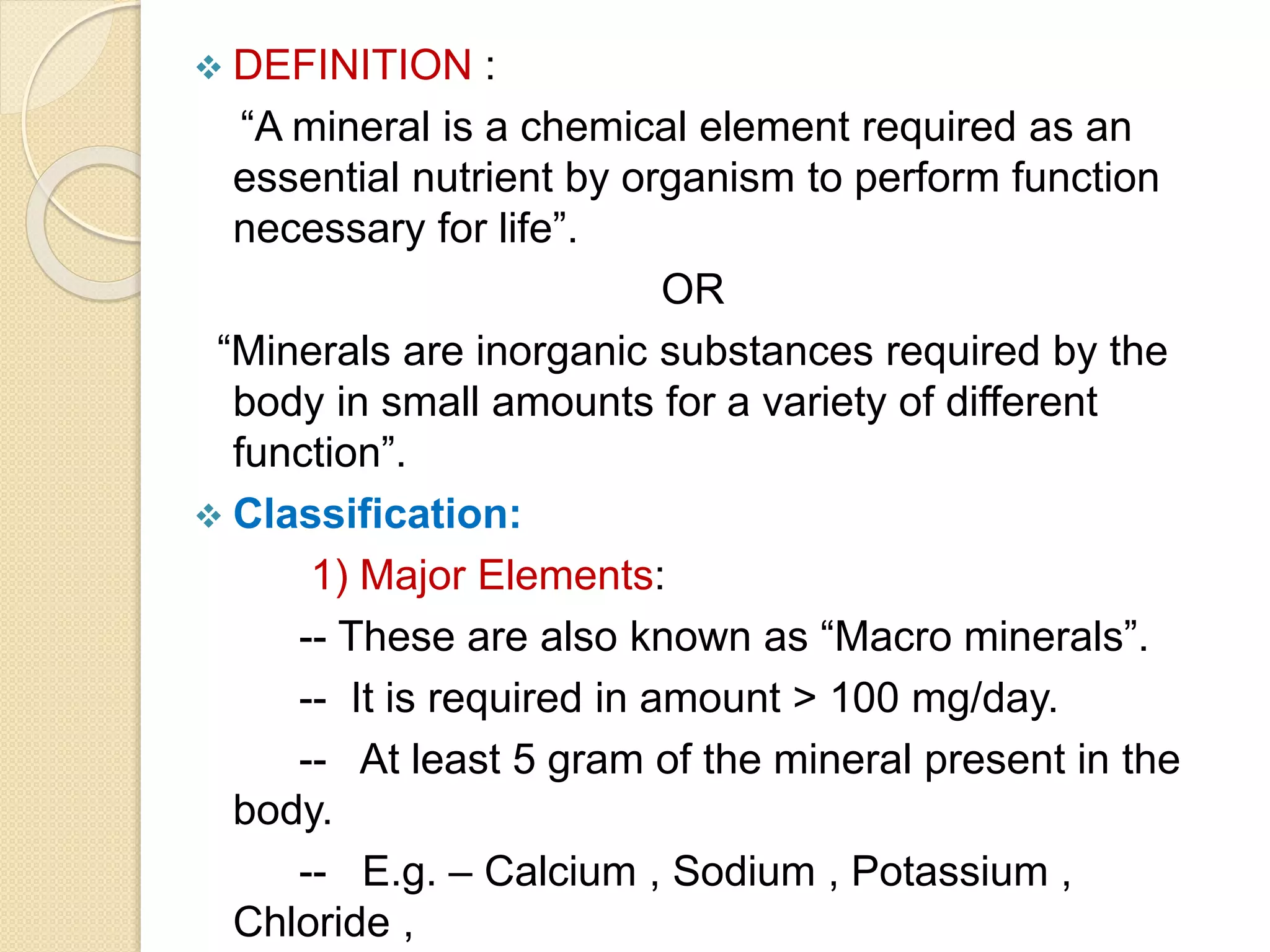 Minerals | PPTX