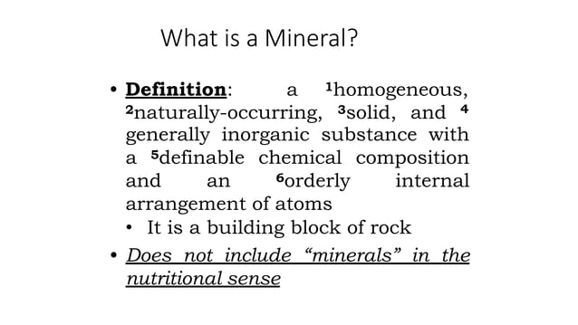 Minerals.pptx | Chemistry | Science