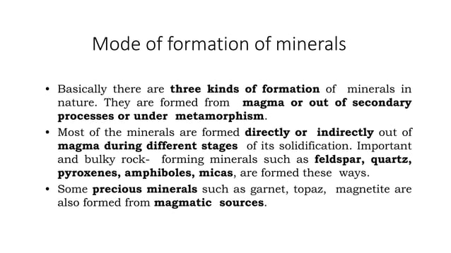 Minerals.pptx | Chemistry | Science