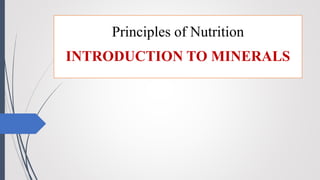 minerals.pptx | Nutrition | Healthy Living