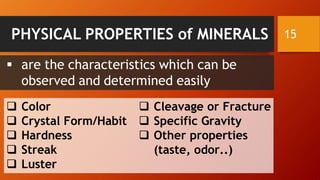 Minerals.pptx | Geology | Science