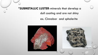 Minerals.pptx tyeps of minerals and its specimen | PPTX | Geology | Science