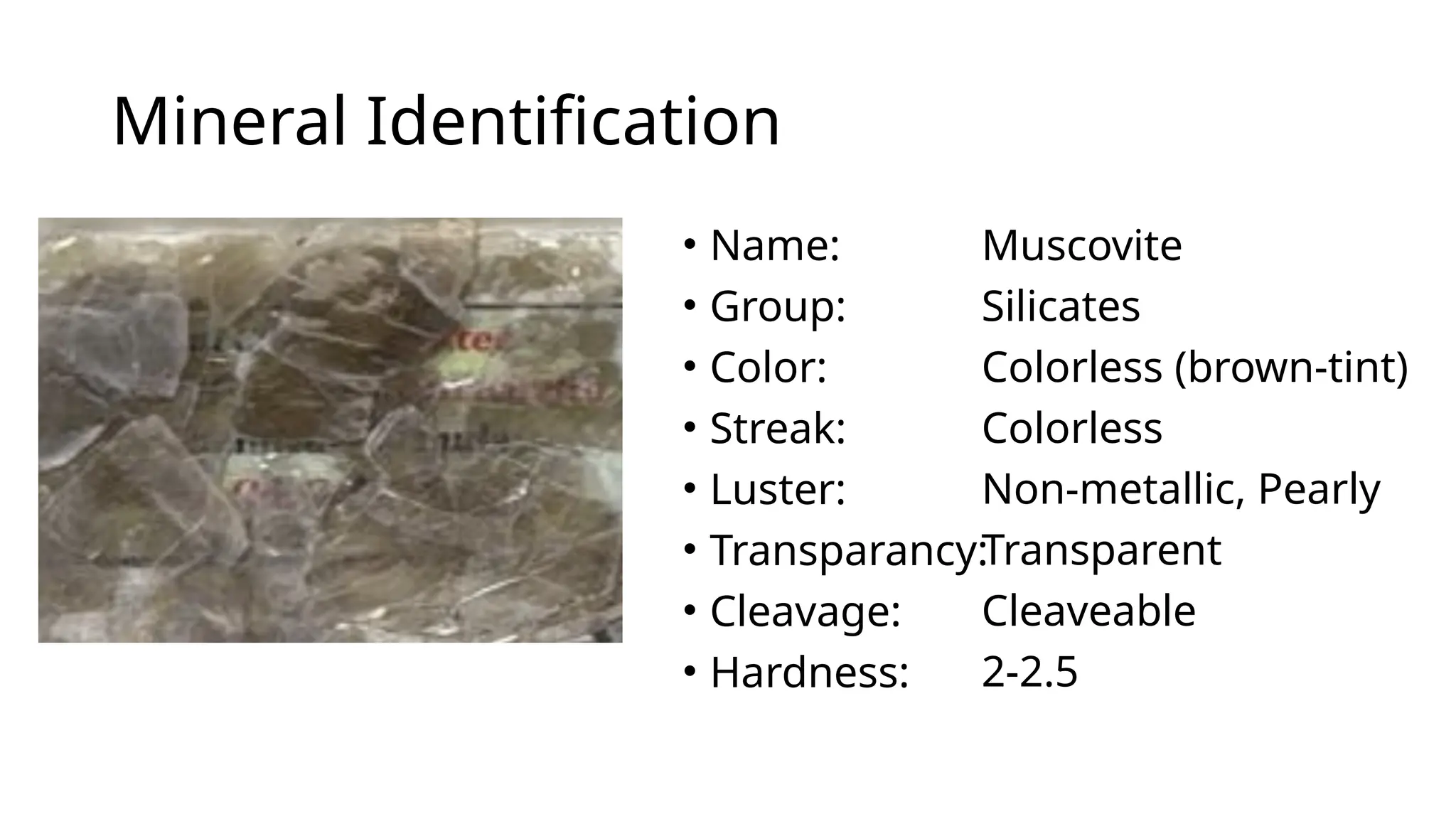Minerals identification Physical Geology | PPTX