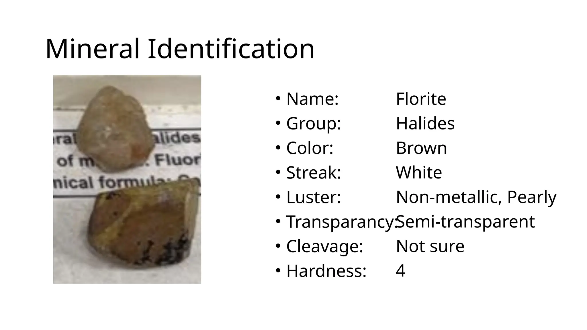 Minerals identification Physical Geology | PPTX | Geology | Science
