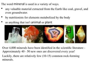 Earth and Life Science lesson minerals.ppt