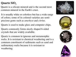 Earth and Life Science lesson minerals.ppt