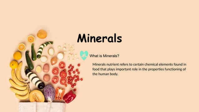 Food and Nutrition powerpoint for vitamins and minerals | PPT