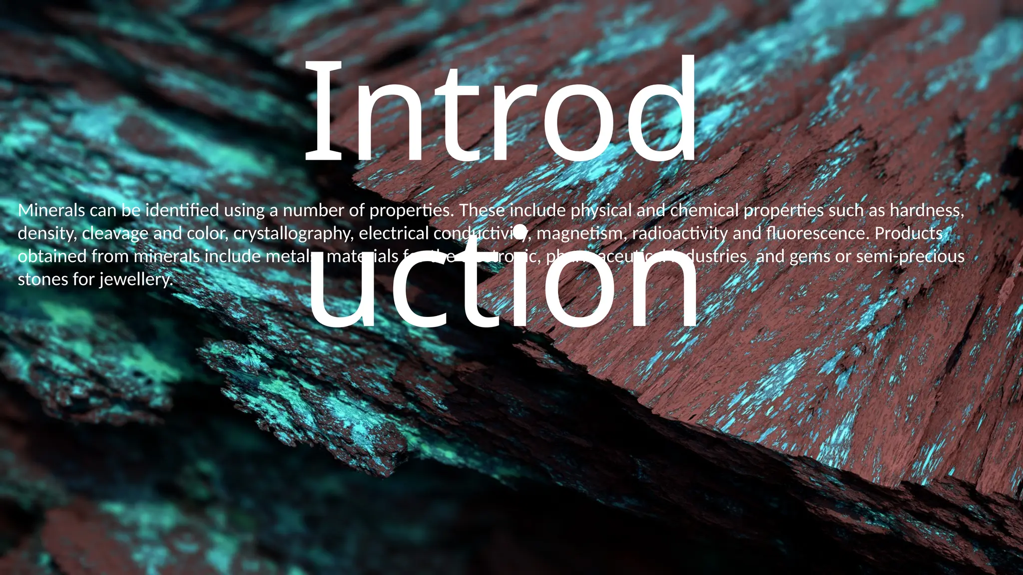 Trabajo escolar sobre minerales en Inglés | PPT