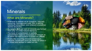 Minerals: All facts about minerals for class 7 - 10.pptx