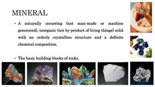 MINERALS - PPT.pptx | Geology | Science