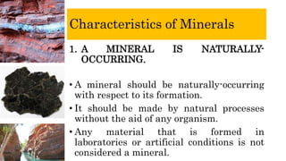 MINERALS - PPT.pptx | Geology | Science