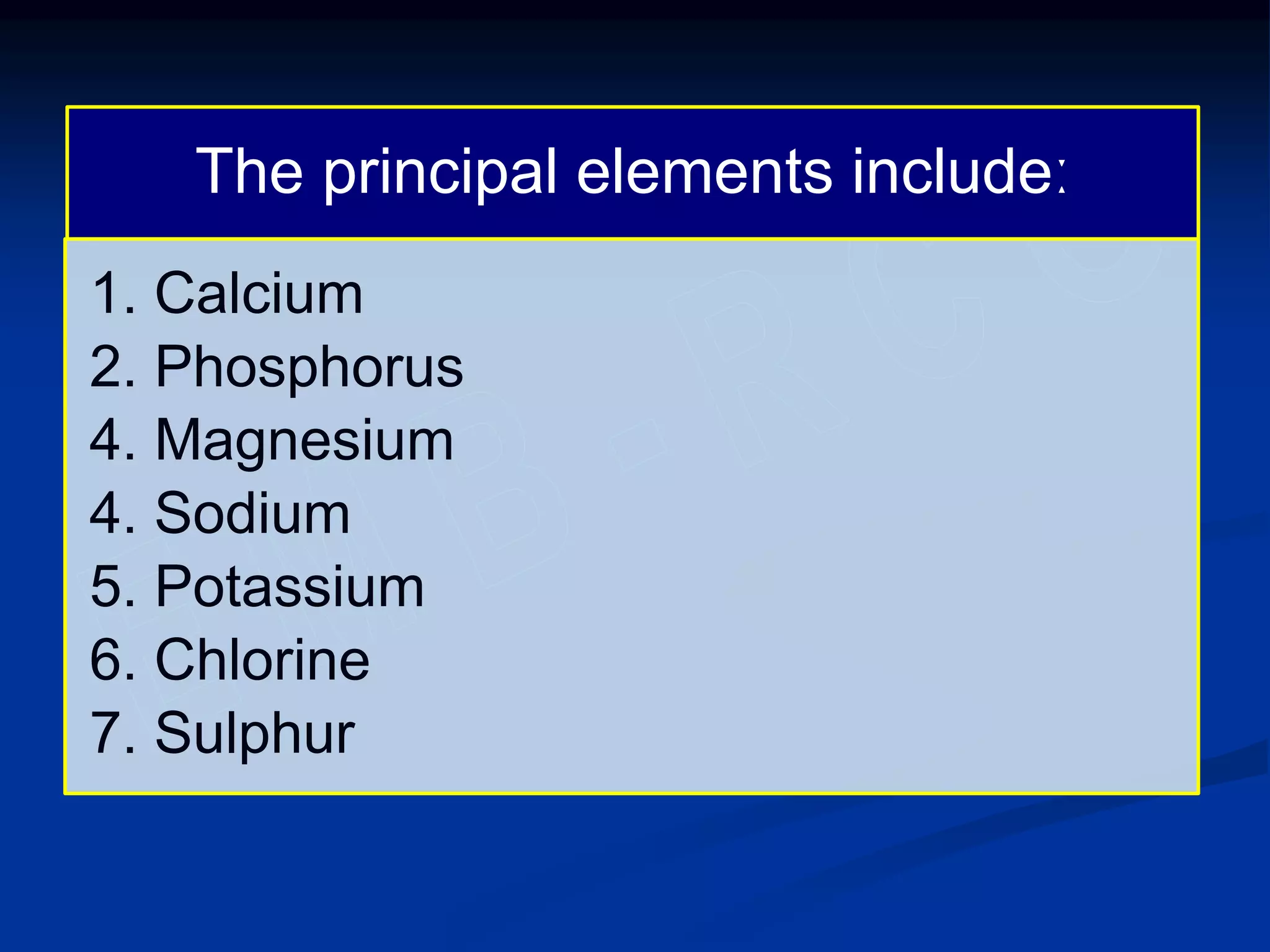 Minerals principal elements | PPTX