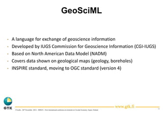 Geoscience Data Transfers Standards: EarthResourceML and GeoSciML ...