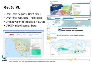 Geoscience Data Transfers Standards: EarthResourceML and GeoSciML, tools to deliver mineral ...