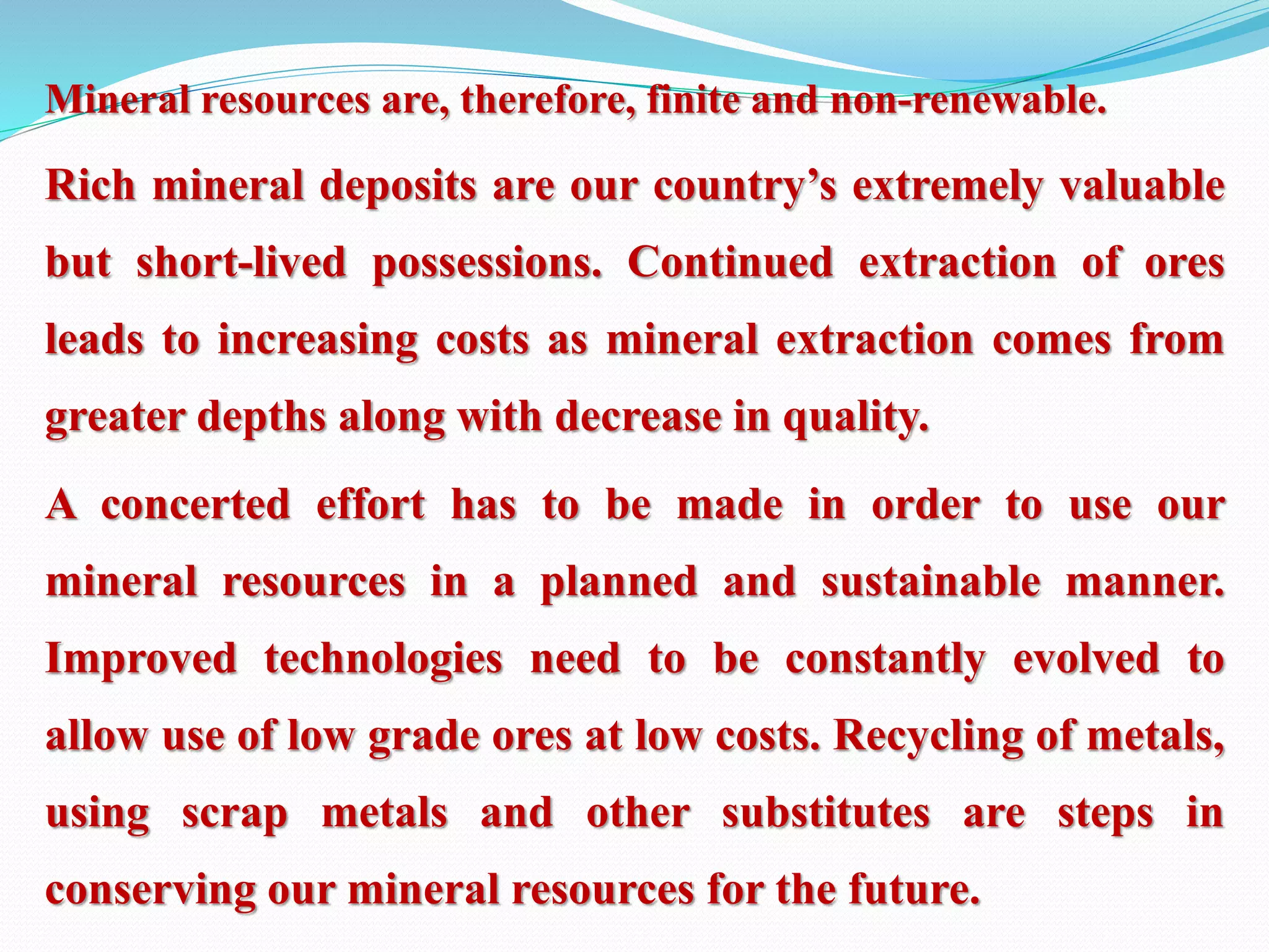 Minerals and energy resources | PPTX