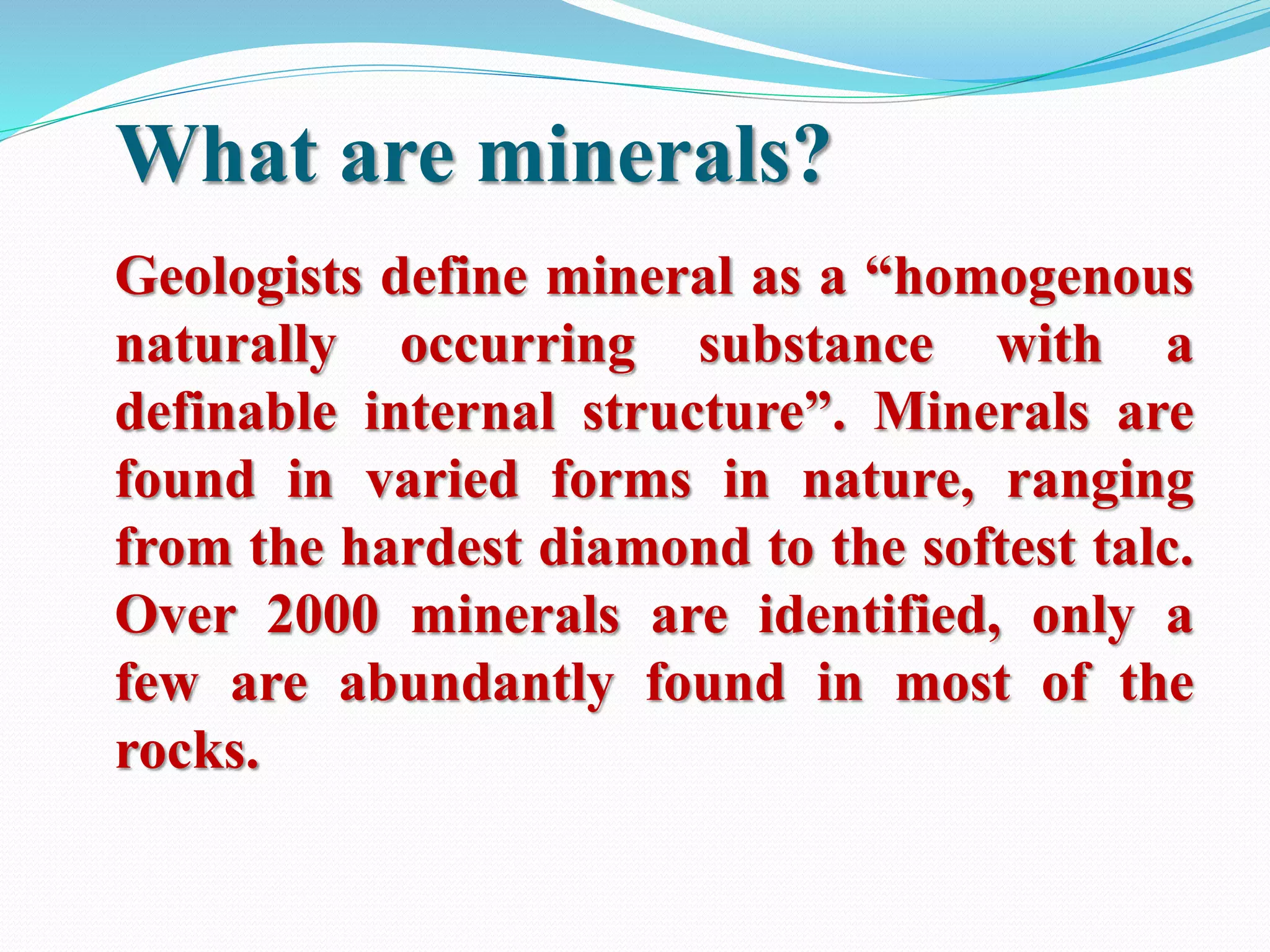 Minerals and energy resources | PPTX