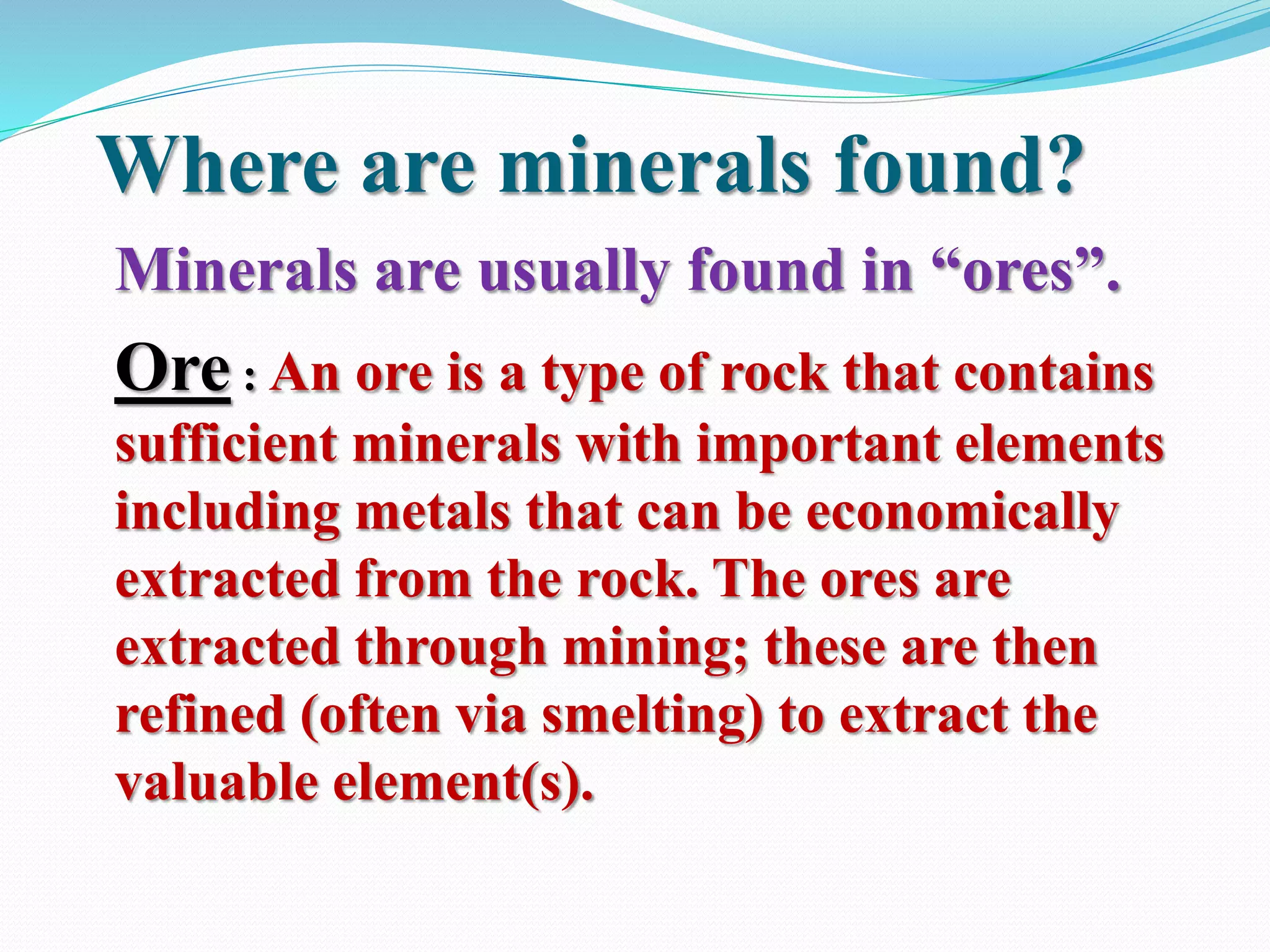 Minerals and energy resources | PPTX