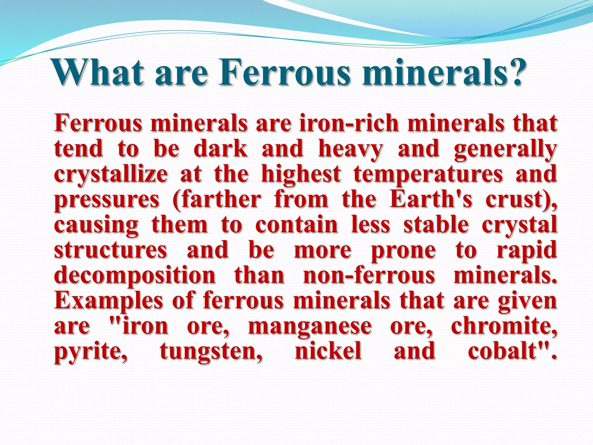 Minerals and energy resources | PPTX