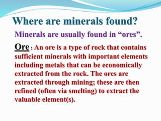 Minerals and energy resources | PPTX