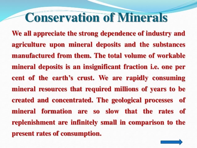 Mineral Conservation Quotes