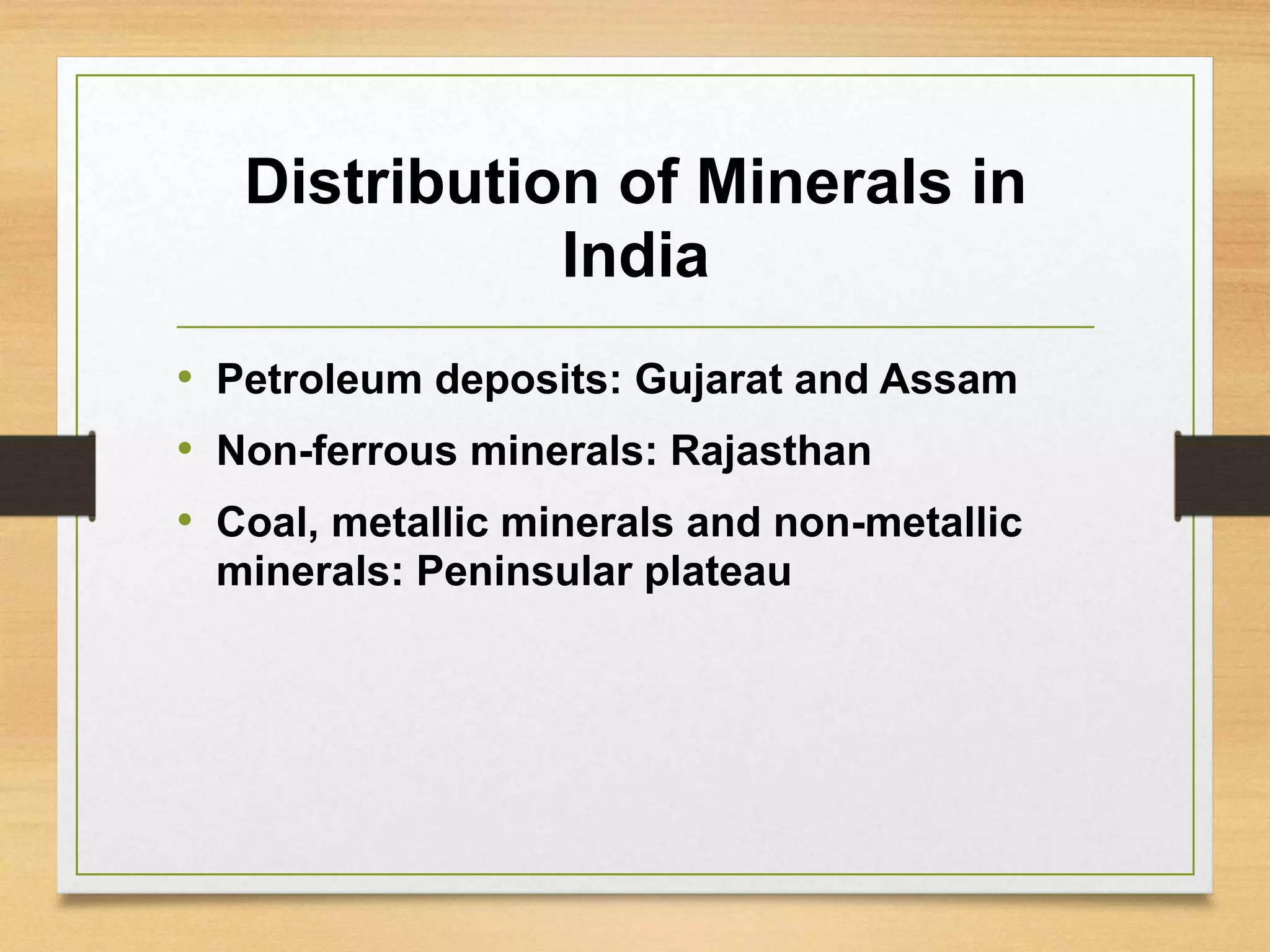 Minerals and energy resources | PPTX