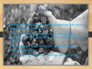 Minerals and energy resources | PPTX