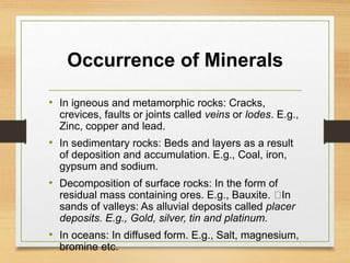 Minerals and energy resources | PPTX