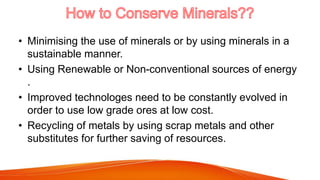 Minerals and energy resources | PPT