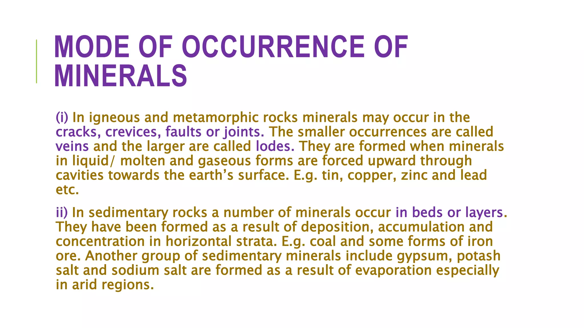 Minerals and energy resources | PPTX