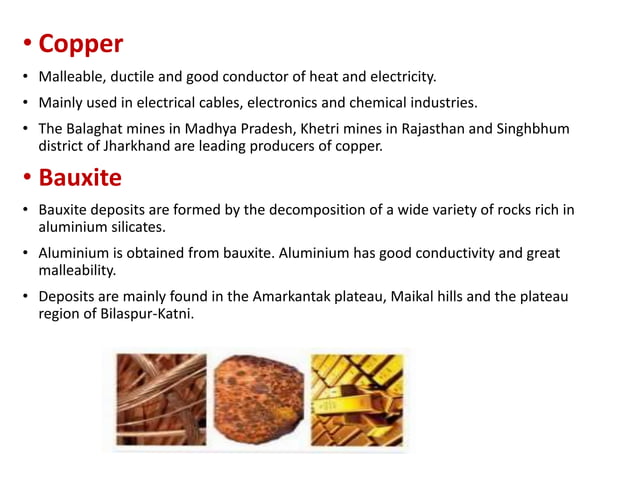 Minerals and energy resources | PPT